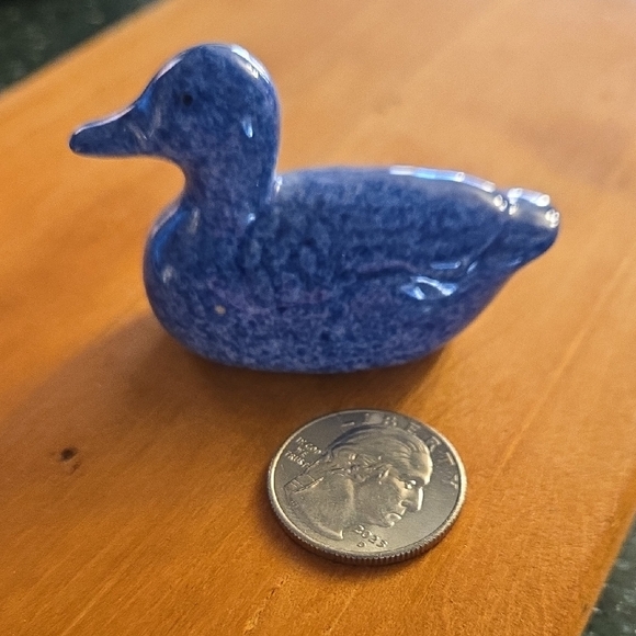 Enesco | Accents | Mini Vintage Ceramic Duck Figurine 983 Enesco Blue ...